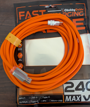 "World's Longest" USB A to USB C cable – Salty Security